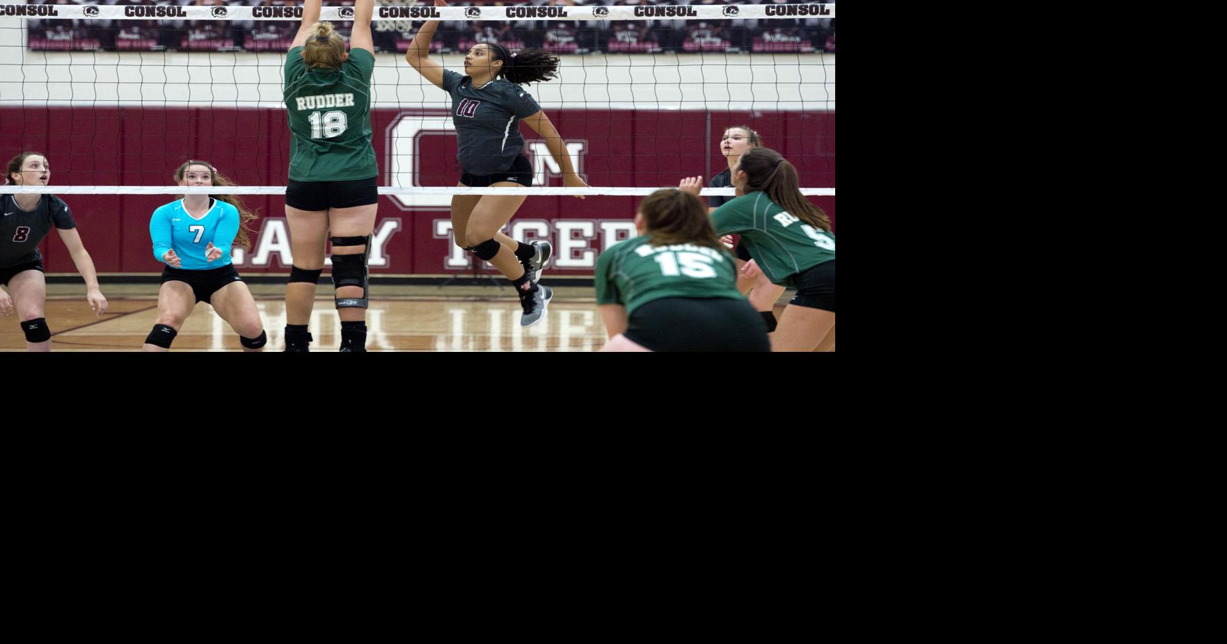 Rudder at A&M Consolidated volleyball