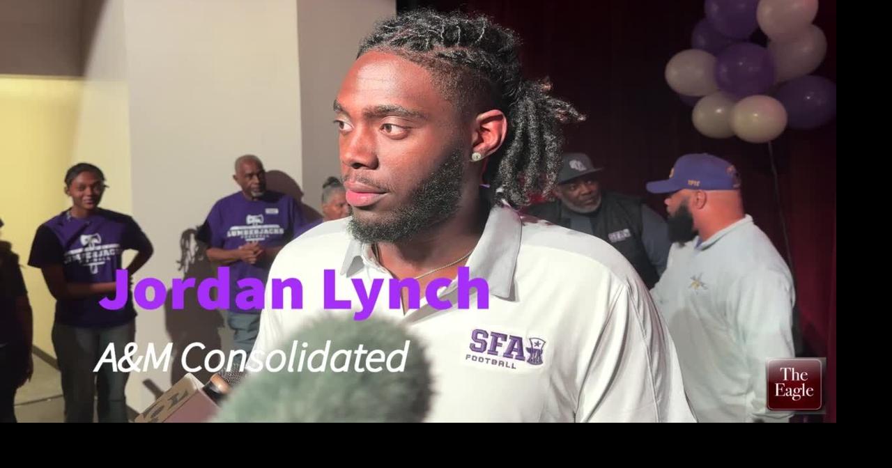 WATCH: A&M Consolidated DL Jordan Lynch talk after signing with Stephen ...
