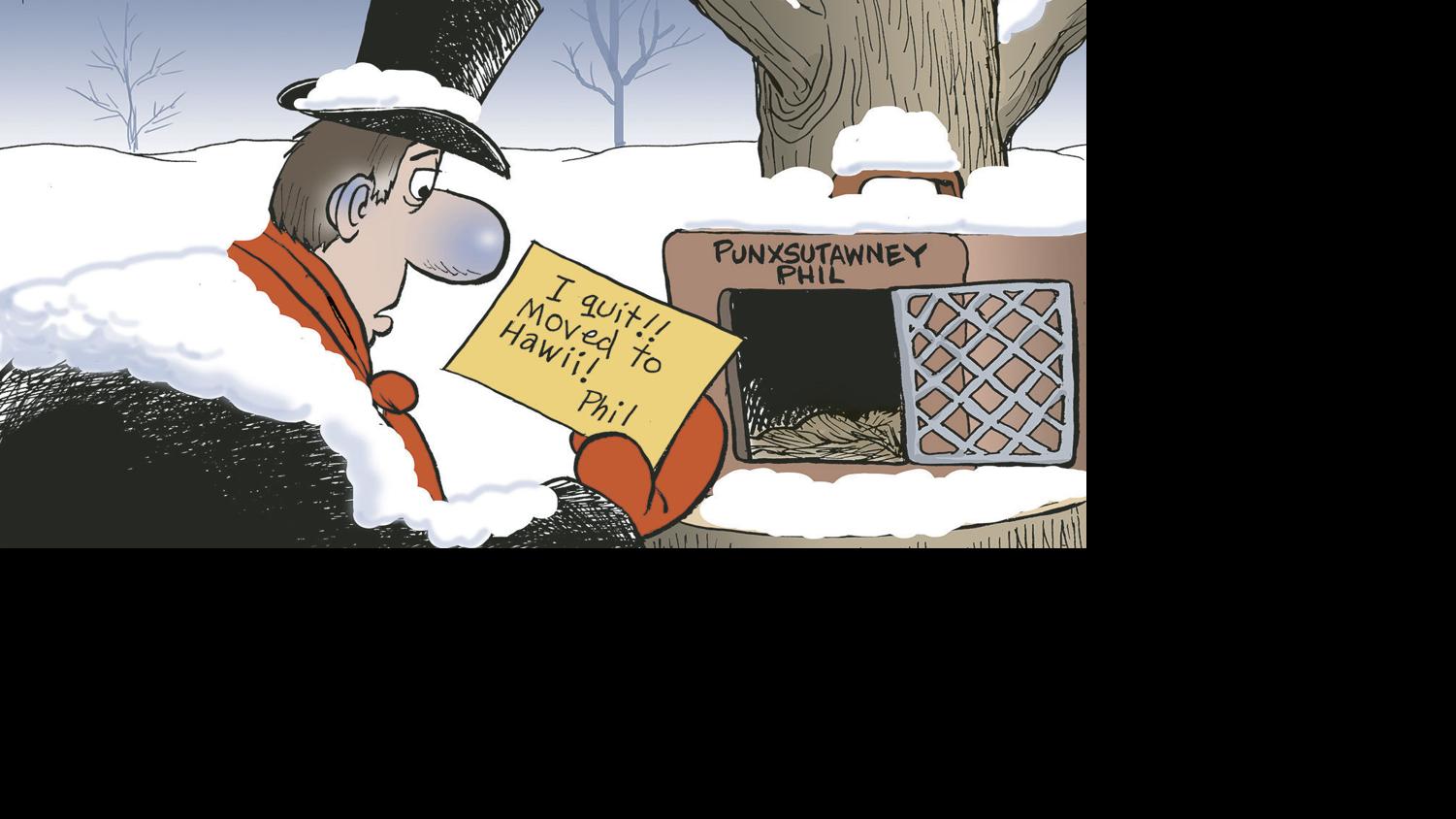 Bruce Plante Cartoon: Punxsutawney Phil | Cartoons | theeagle.com