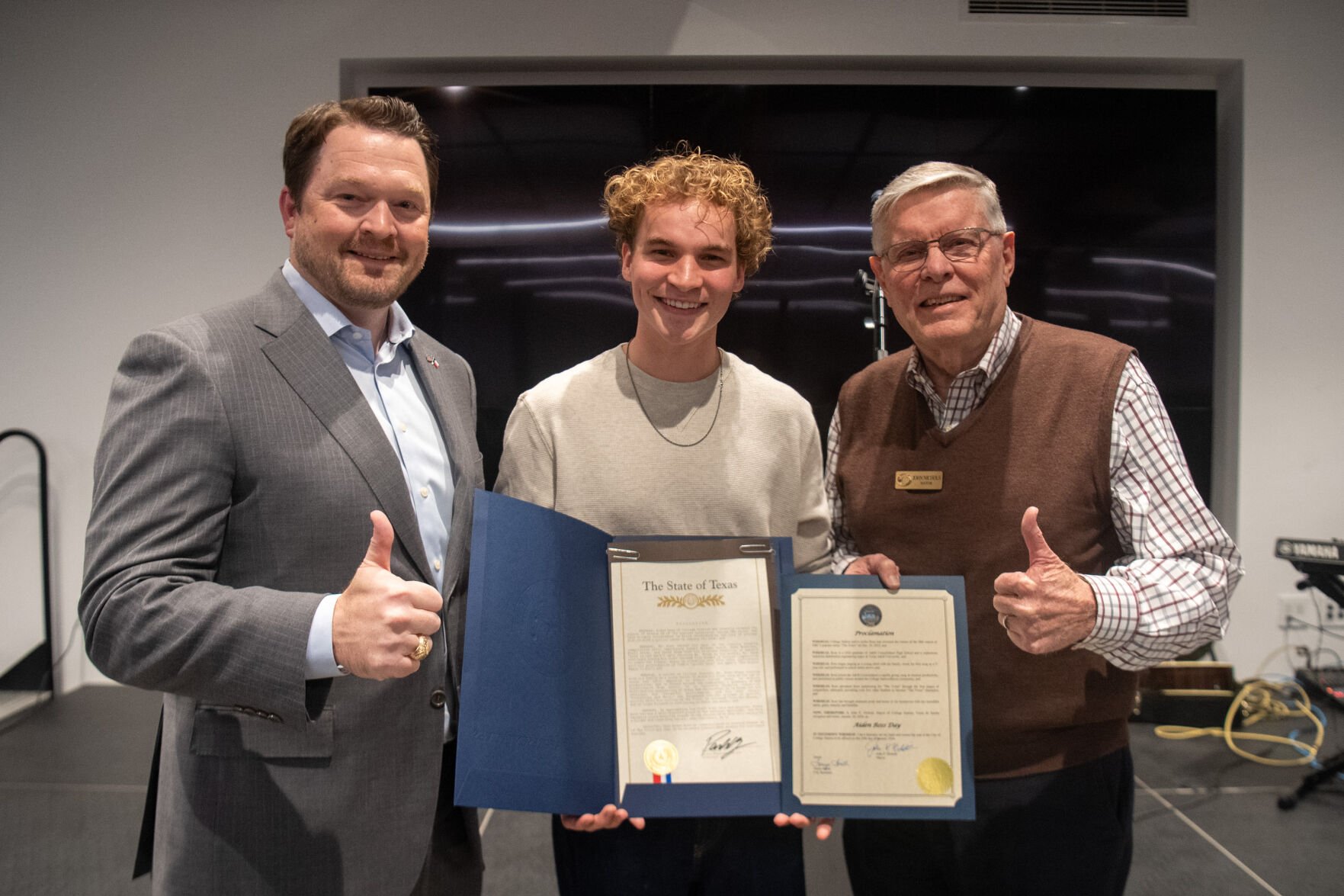 Aiden Ross, winner of “The Voice,” receives proclamation