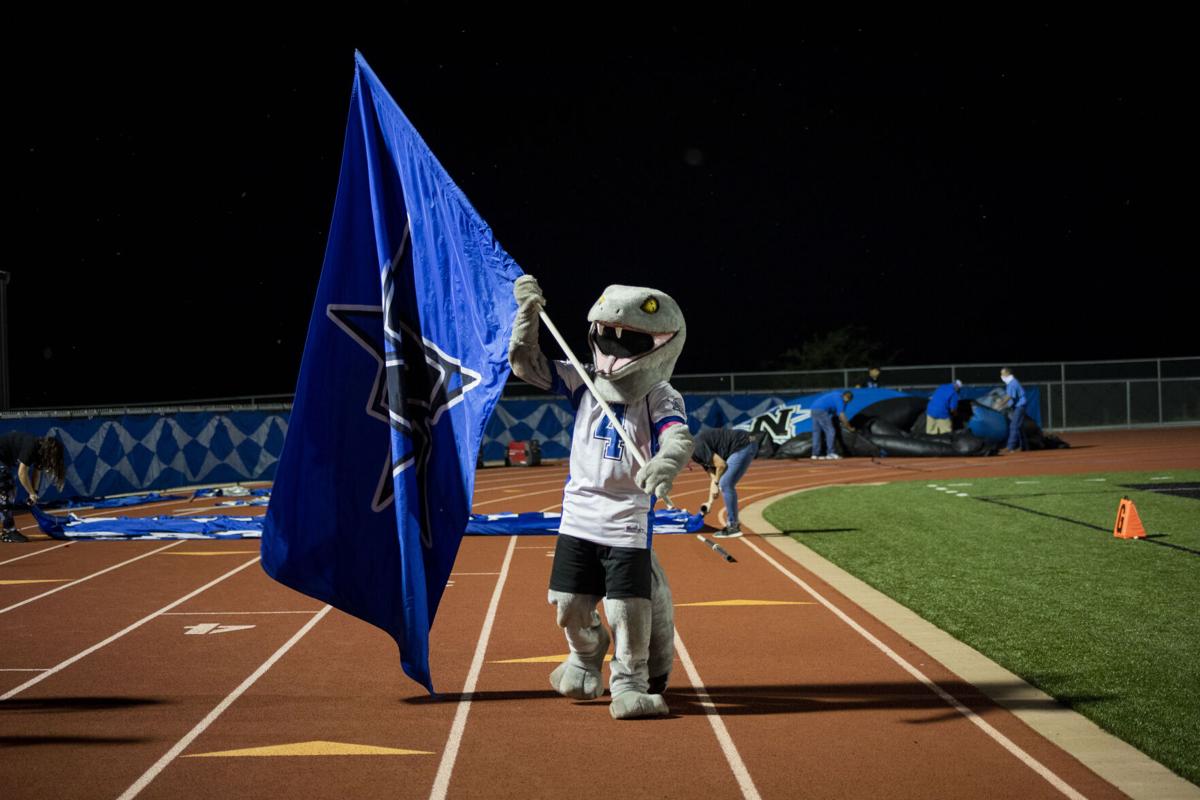 Navasota High School mascot Hunter Haug performs at Citrus Bowl