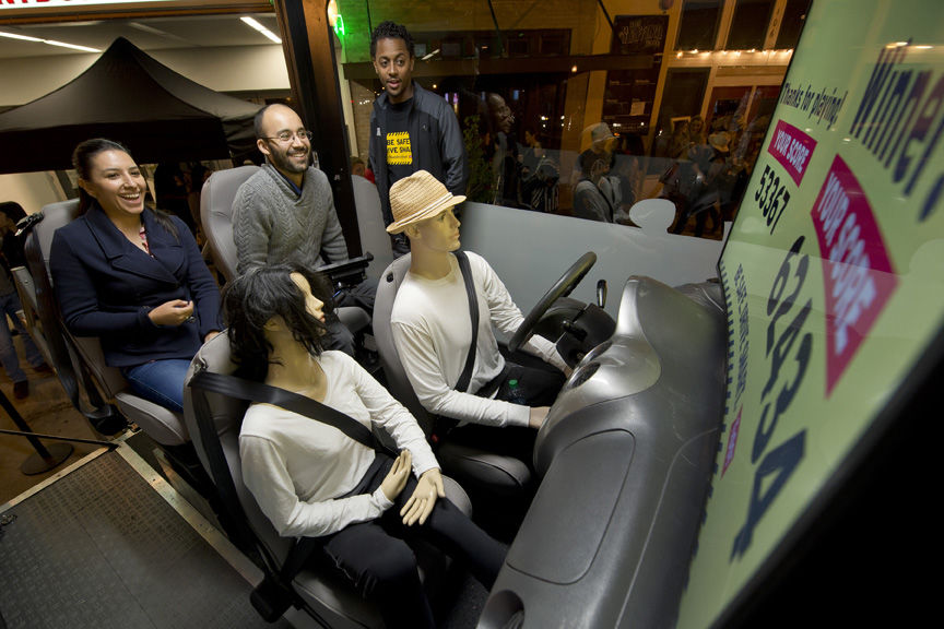 Distracted driving: TxDOT simulator tests First Friday visitors' safety ...