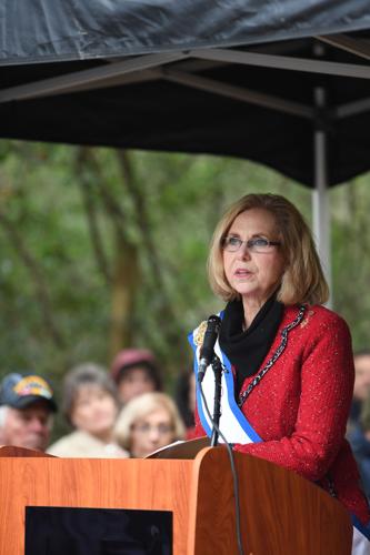 Veterans Park gets first statue depicting a woman with Rosie the Riveter