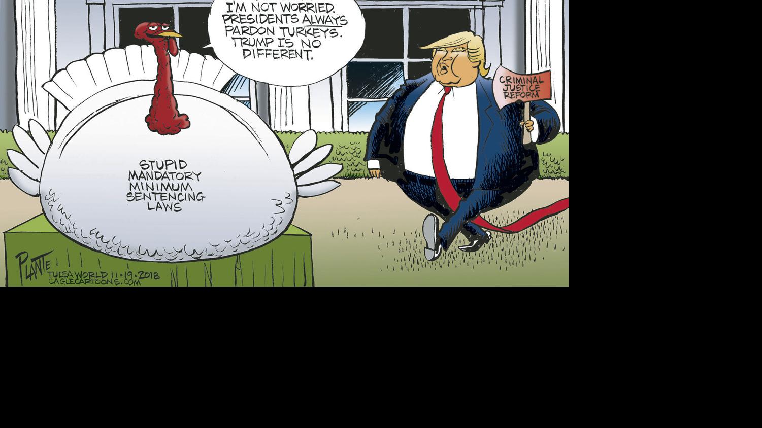 Bruce Plante cartoon: Trump and Turkey Pardons | Cartoons | theeagle.com