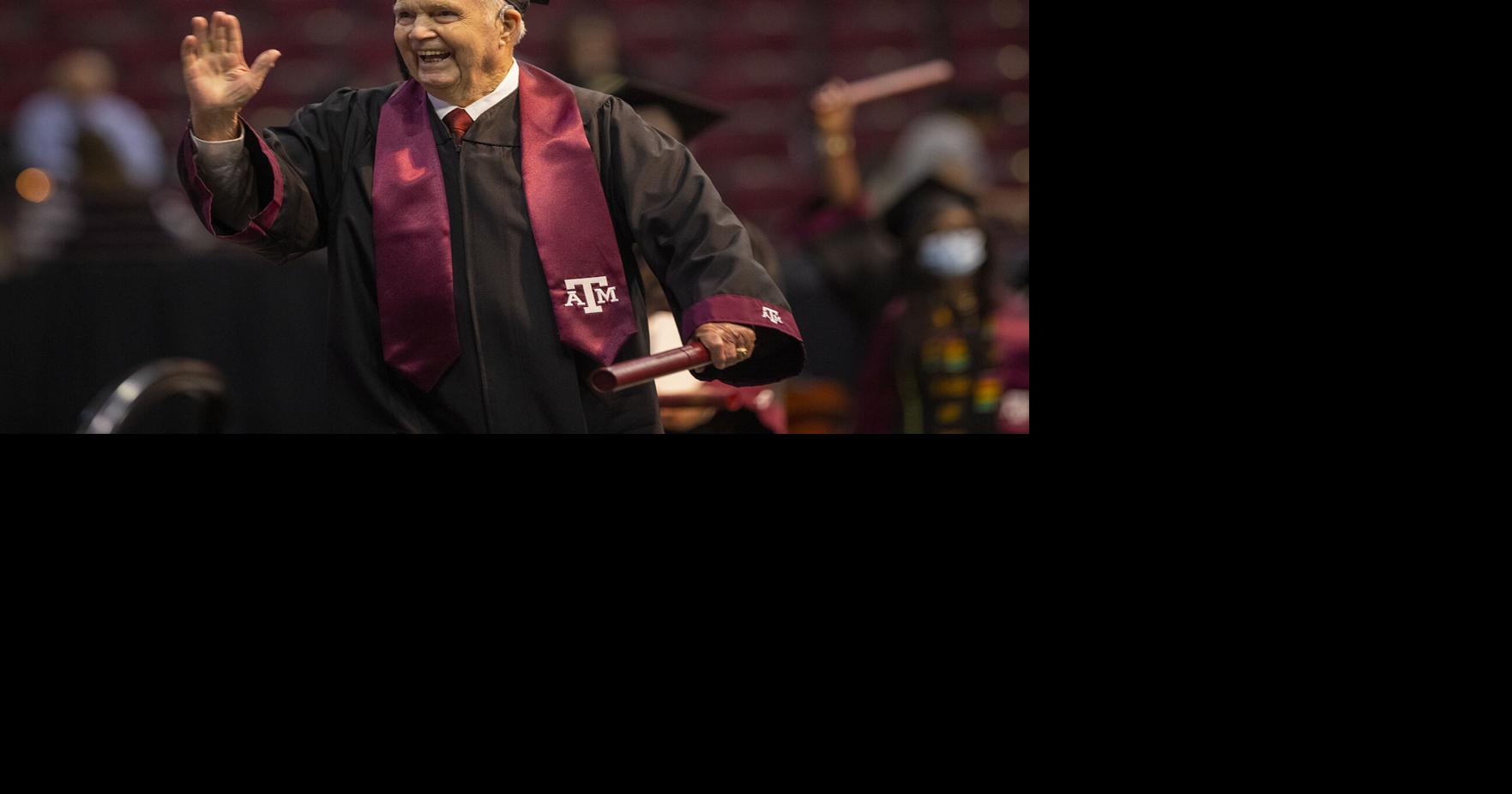 Aggie earns biology degree seven decades after leaving A&M