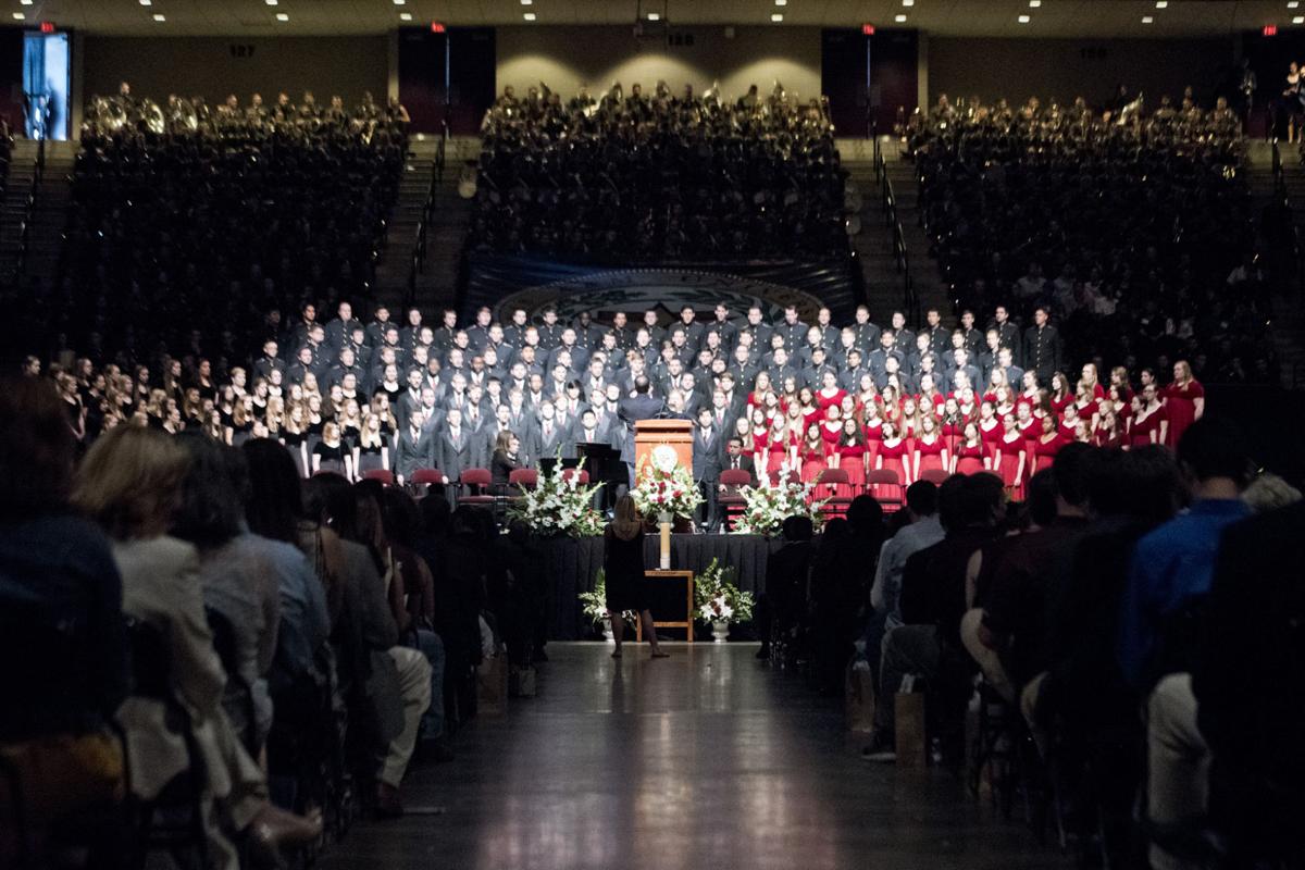 Aggies pack Reed Arena for annual Muster ceremony | Texas A&M ...