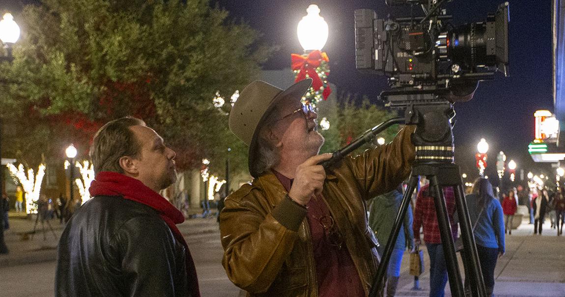 Crowd scenes for ‘Rekindling Christmas’ filmed at First Friday