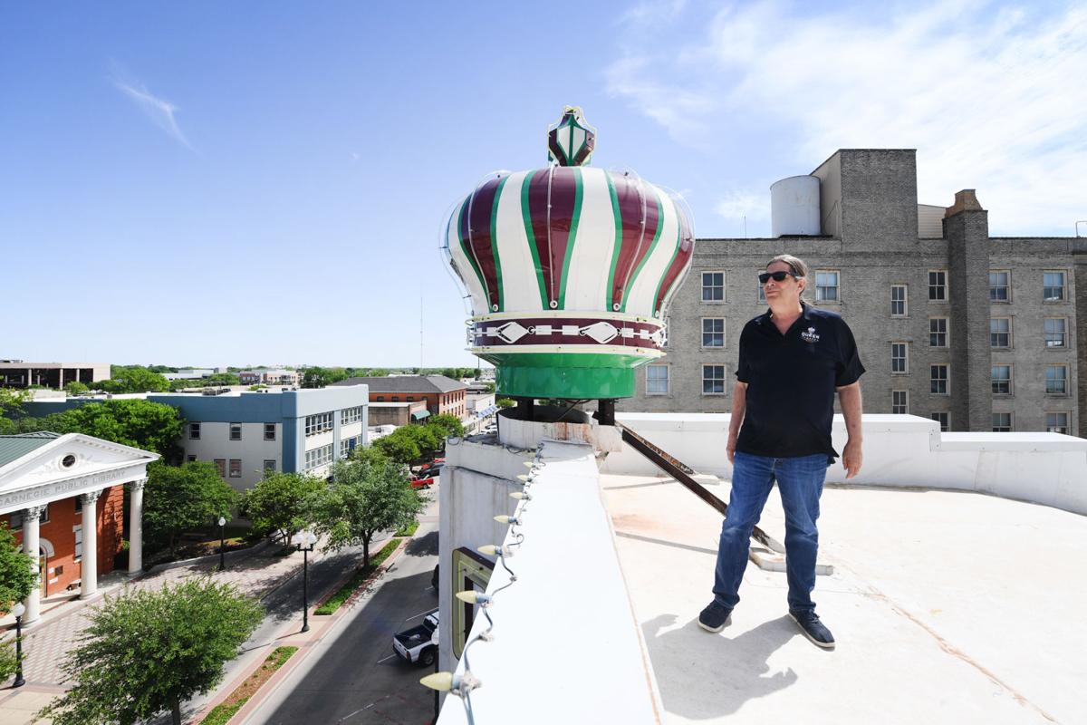 Theater's distinctive topper received its own makeover