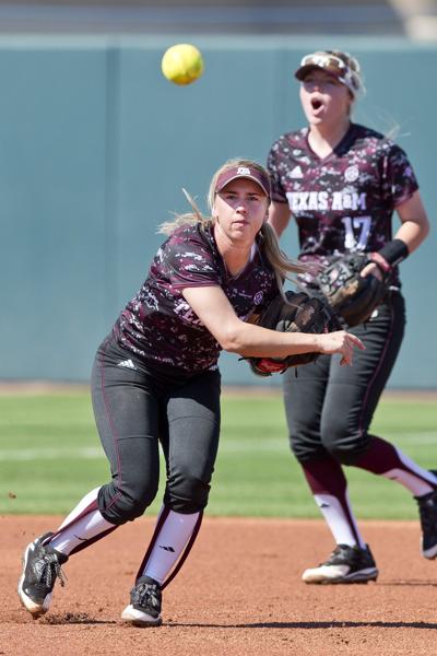 Aggie softball team wins two more as offense continues hot weekend