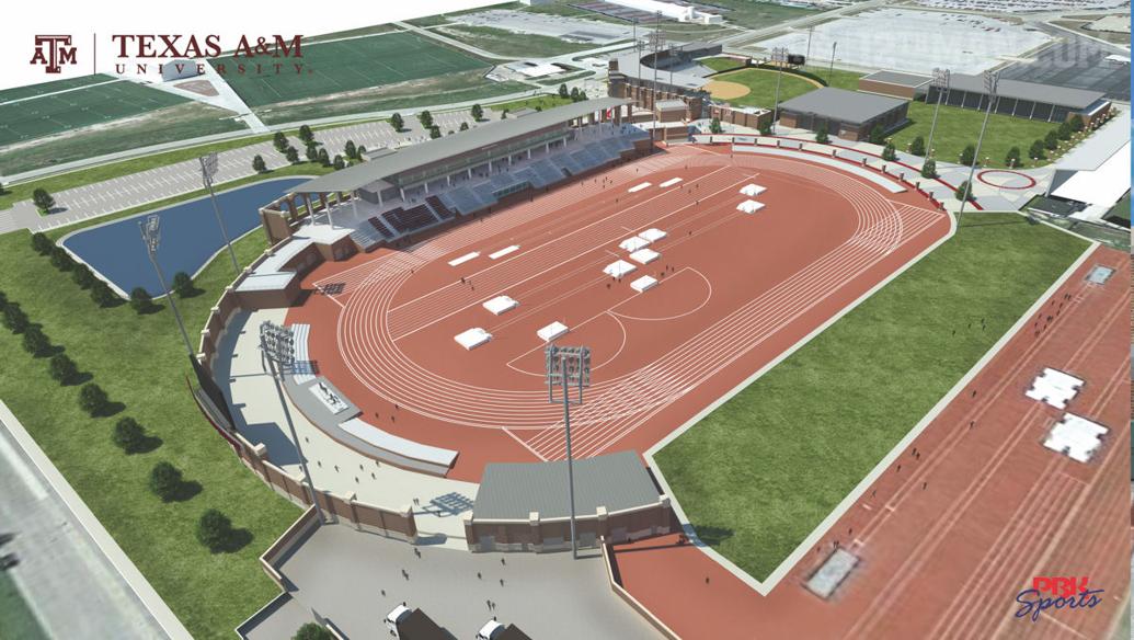 New Texas A&M softball and track stadium renderings