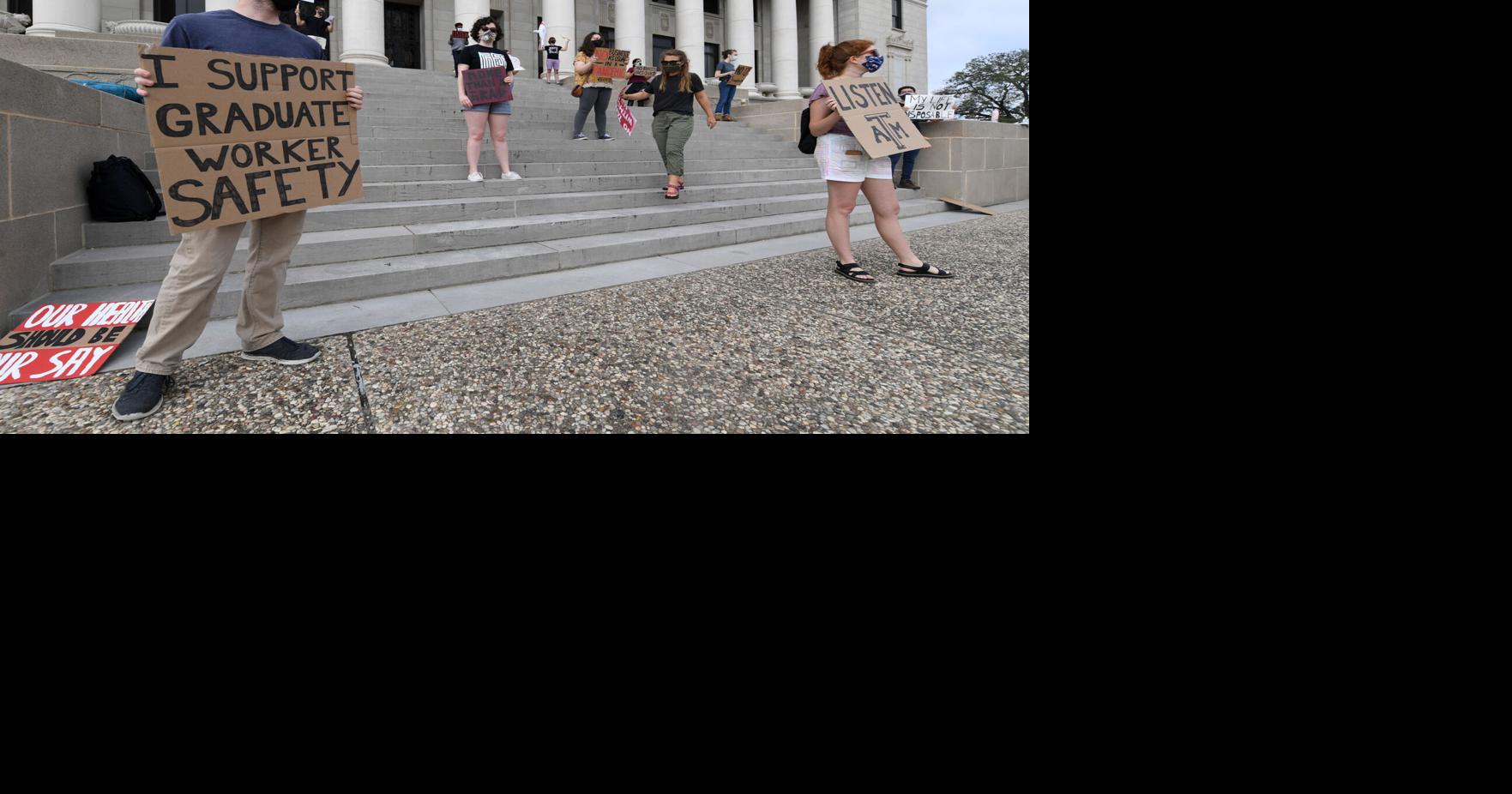 Gallery: TAMU graduate student protest