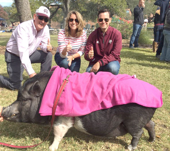 Cadets host 'Kiss the Pig' Contest