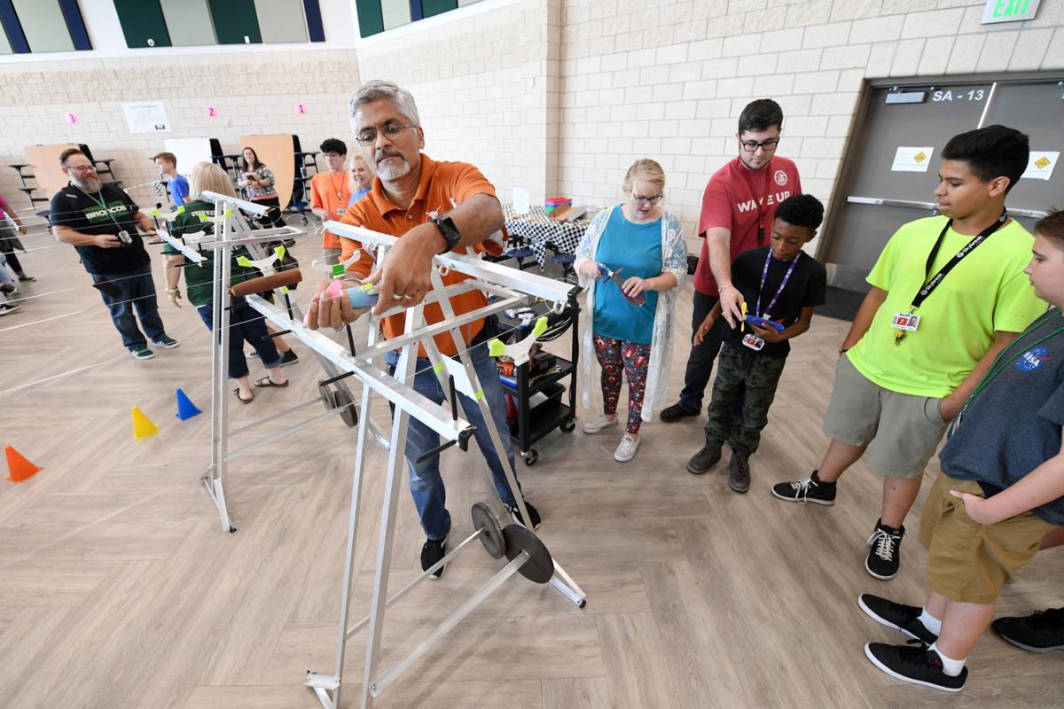 Odyssey Academy students at SFA Middle School test rocket designs ...