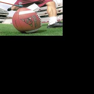 Kitchens makes mark as most accurate Aggie kicker