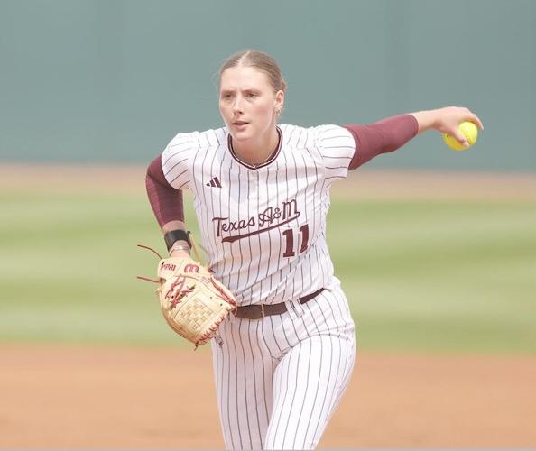 A&M softball team squanders 6-1 lead, but still wins