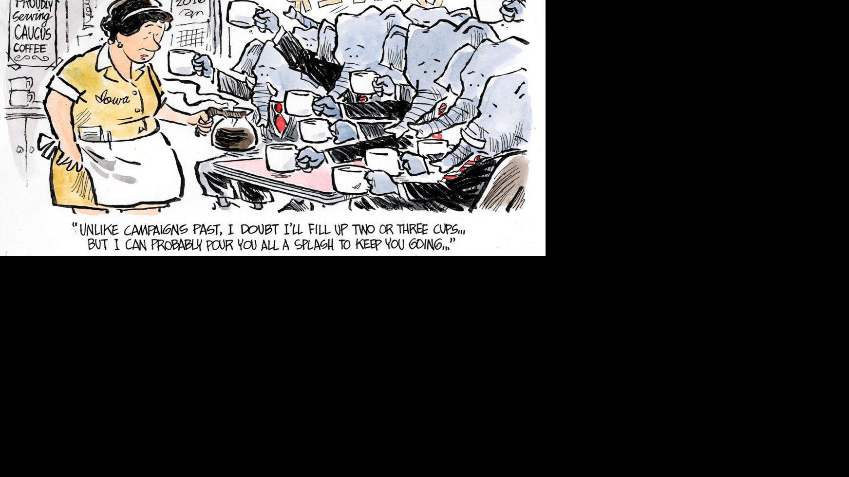 Jeff Koterba cartoon: Iowa Caucus Campaign | Cartoons | theeagle.com