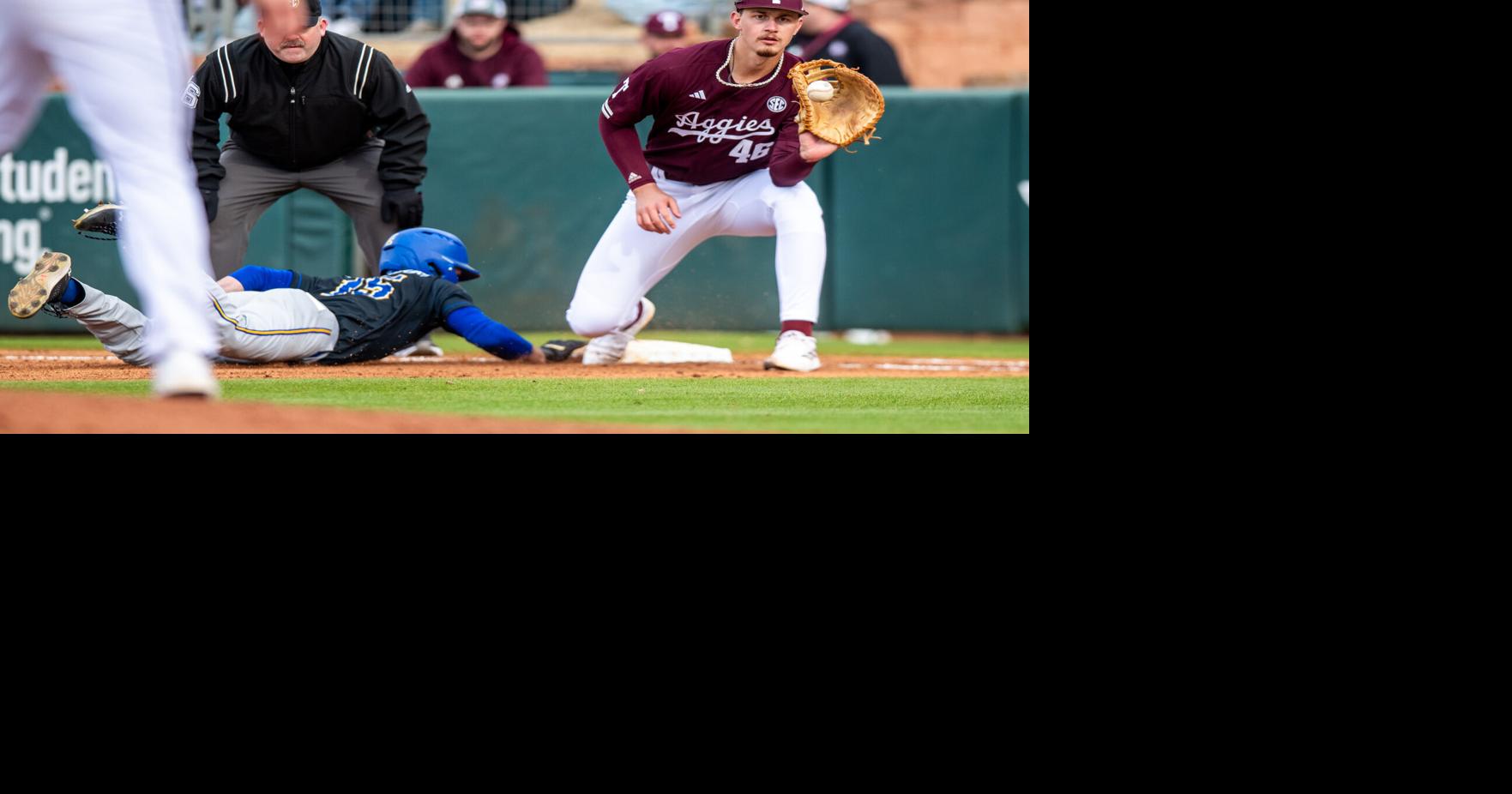 Texas A&M baseball claims McNeese State series on key walk