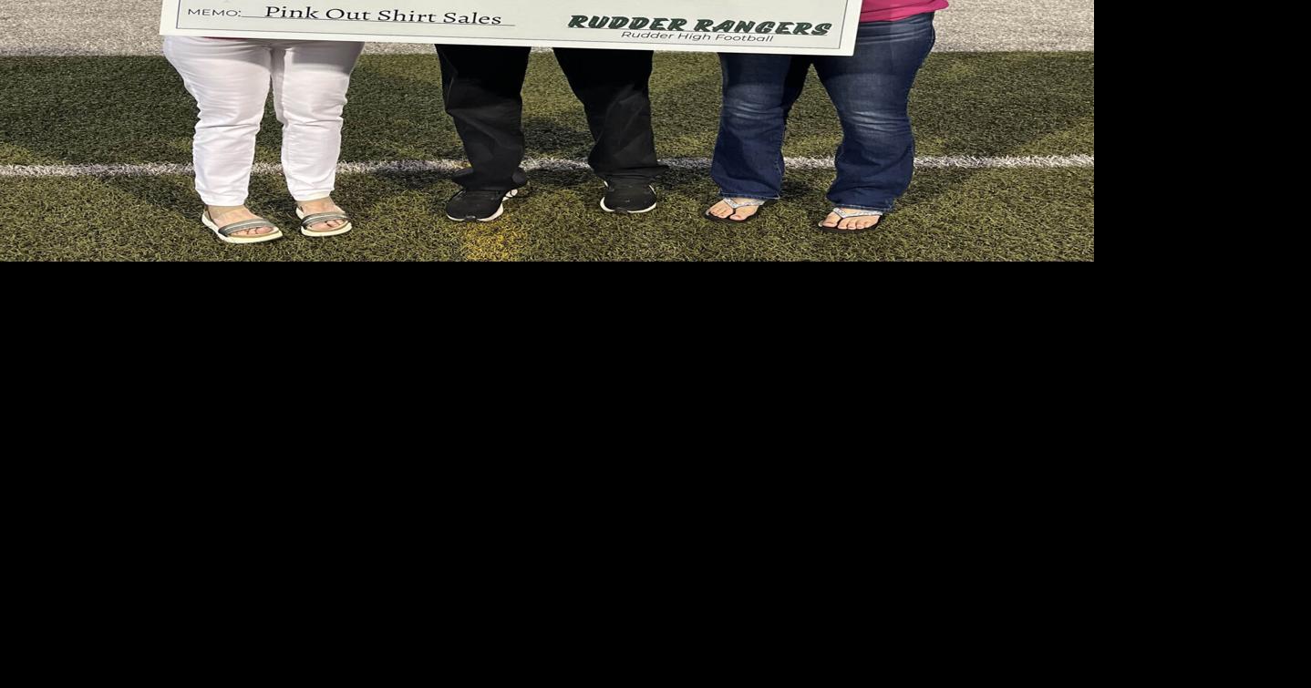 Rudder football team raises money for Pink Alliance