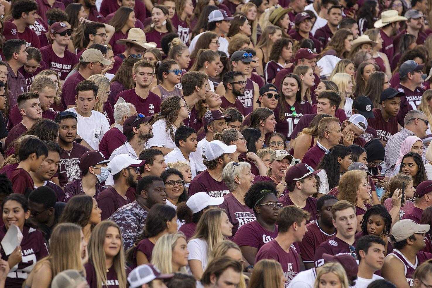 Gallery: Yell practice for Texas A&M commercial
