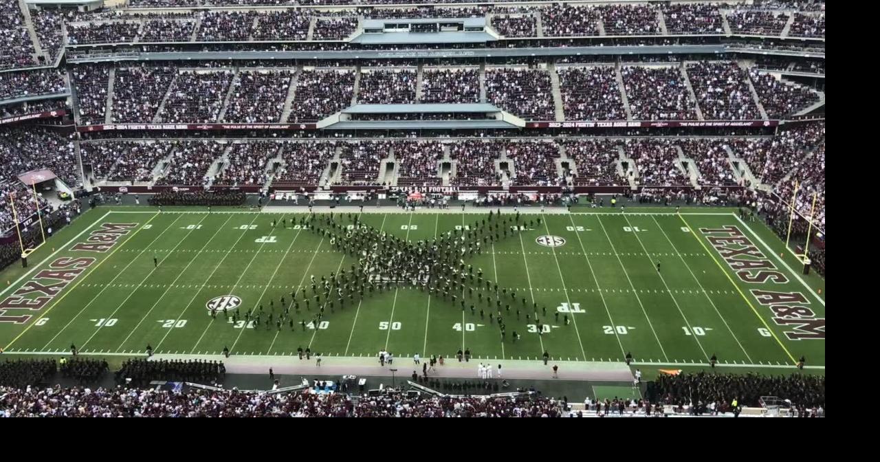 Watch: Time-lapse of Aggie Band's halftime performance vs. ACU