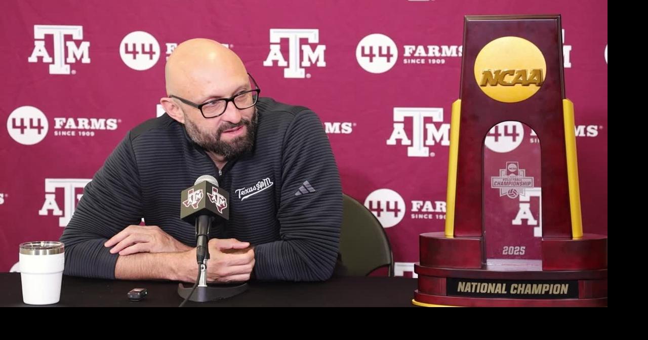 Jamie Morrison discusses Texas A&M's volleyball national championship
