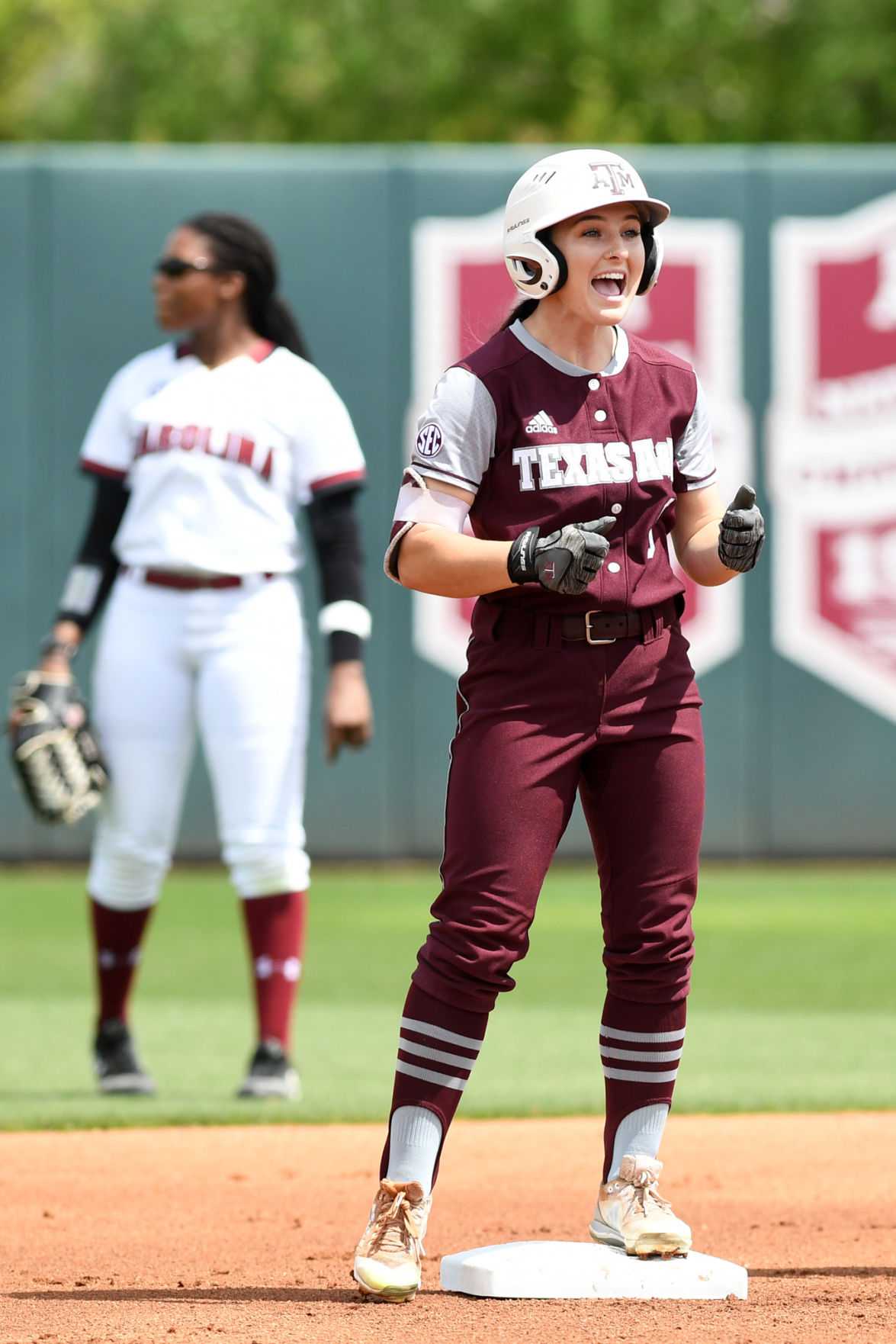 Aggie softball team clinches series with 2-1 win over South Carolina ...