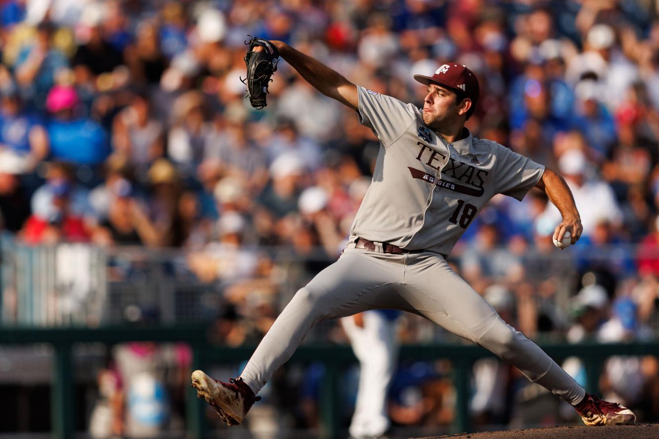 A&M ace Ryan Prager pitches gem in College World Series