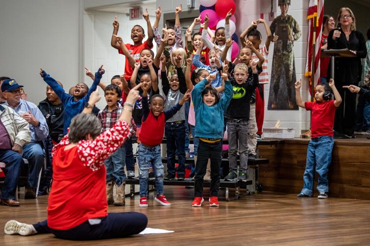 Sul Ross Elementary students deliver during 25th Valentines for Veterans program