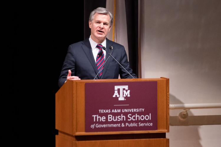 National security trumps Trump talk in FBI Director Wray's visit to ...