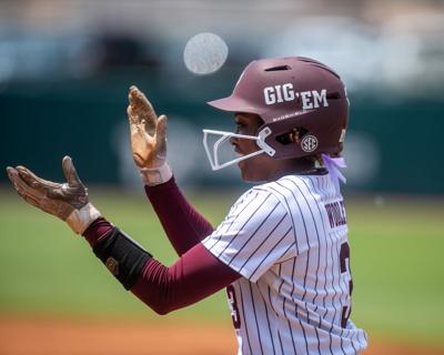 Aggie softball team takes care of business and heads to UT