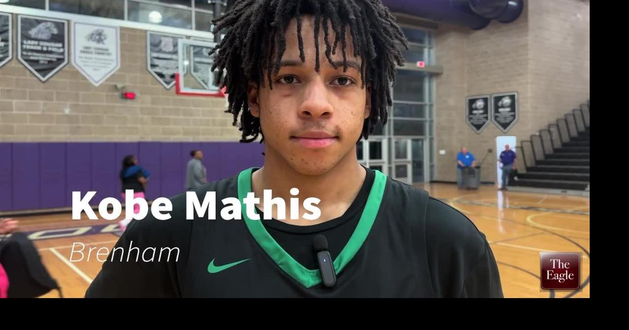 WATCH: Brenham’s Kobe Mathis talk after the win over College Station
