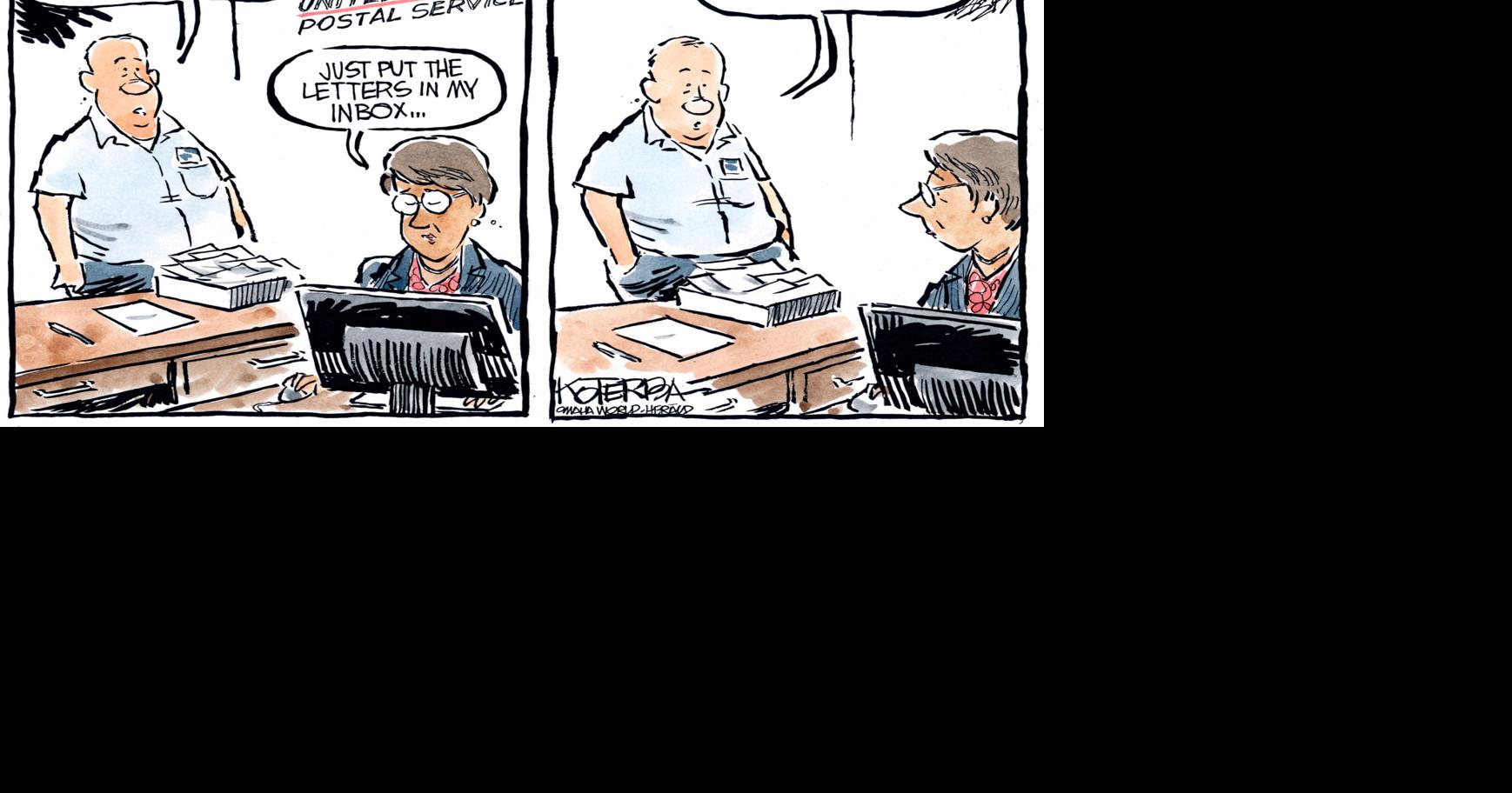 Jeff Koterba cartoon: Postal Service