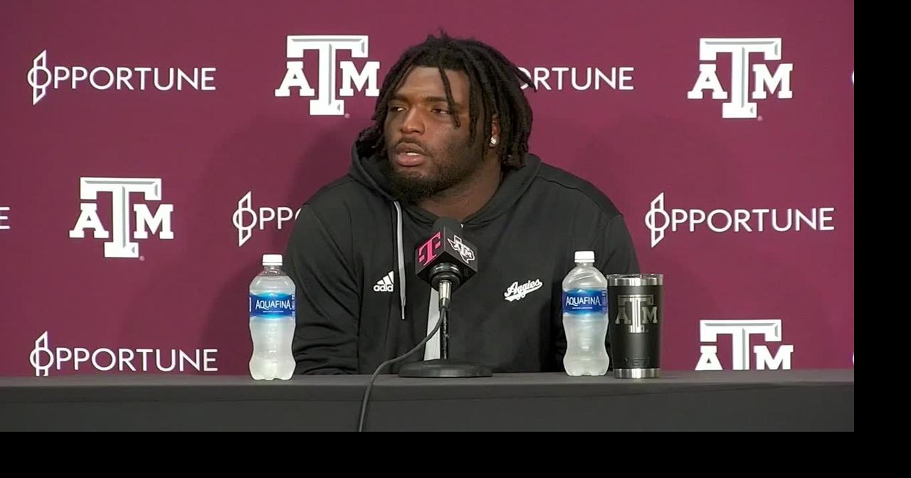 Texas A&M DL McKinnley Jackson discusses win over ACU
