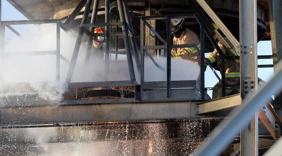 Firefighters show off skills at TEEX Municipal Fire School live ...