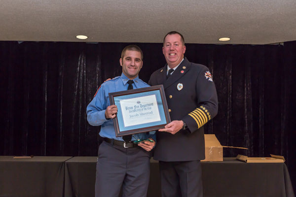 Bryan firefighter and paramedic Jacob Sherrod honored