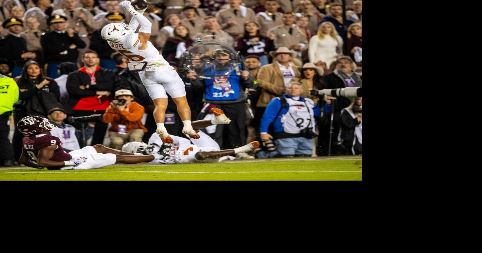 Texas S Michael Taaffe: INT vs. A&M was top football moment