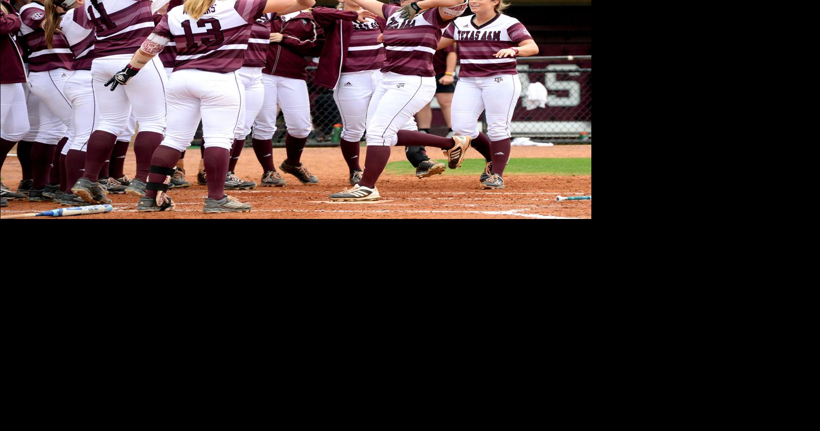 Aggie softball team sweeps doubleheader against SFA