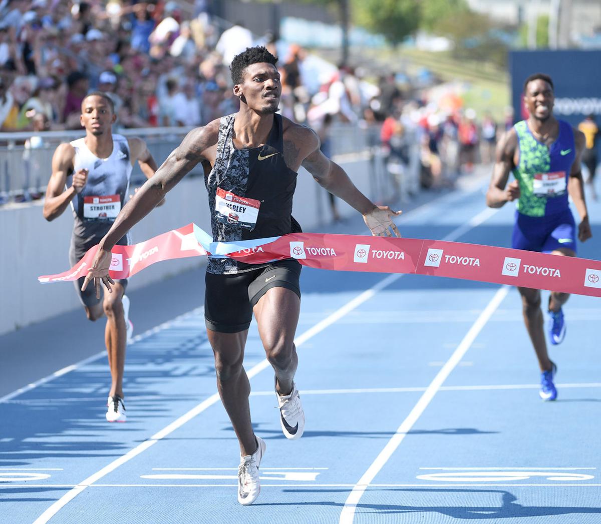 Former Texas A&M sprinter Fred Kerley wins men’s 400 meters at US ...