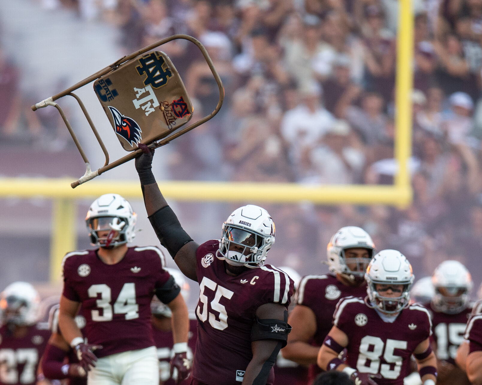 Texas A&M football winning line of scrimmage in 2025