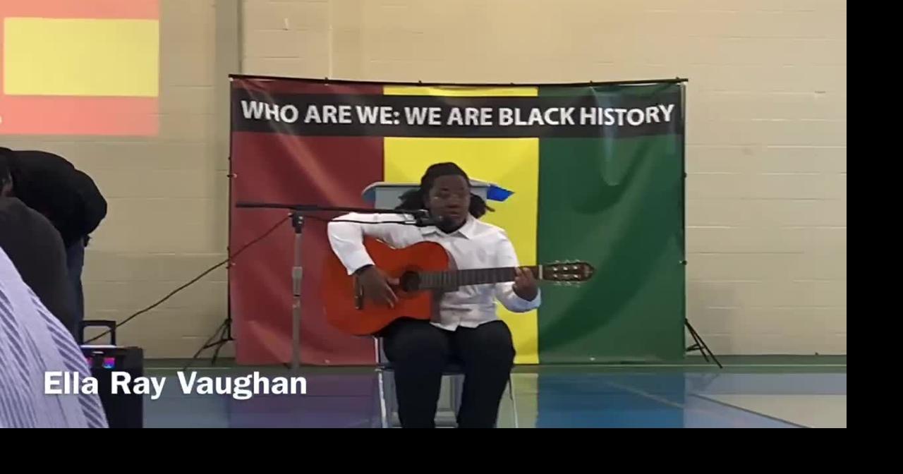 Watch: Ella Ray Vaughan performs an original song "Wings of Eagles" for ...