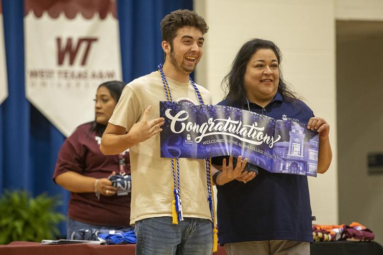 Bryan Collegiate High School seniors showcase their college colors