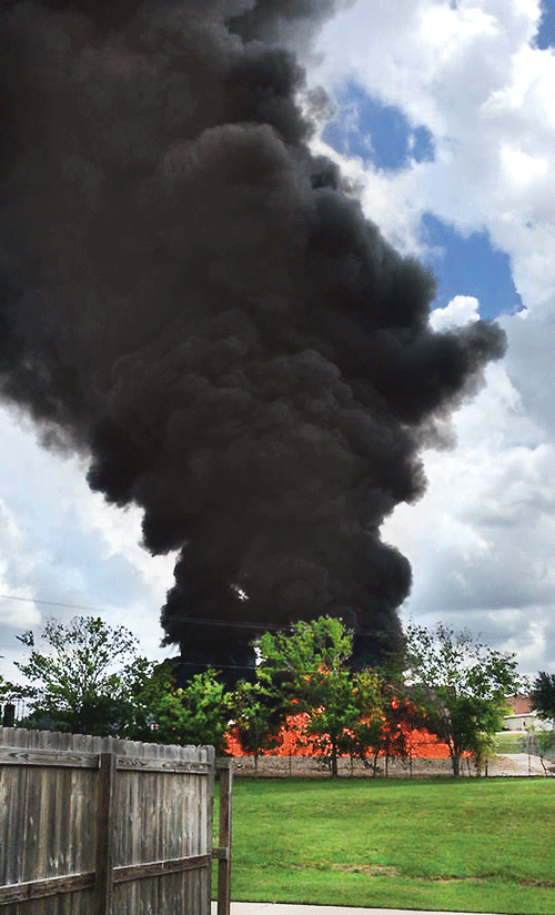 Fire crews battle oil storage tank fire; neighbors relieved no damage ...