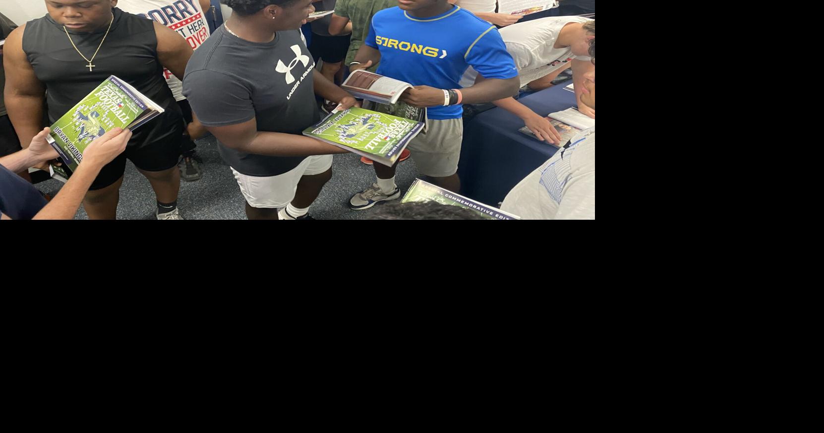 Bryan football team receives Texas Football magazines