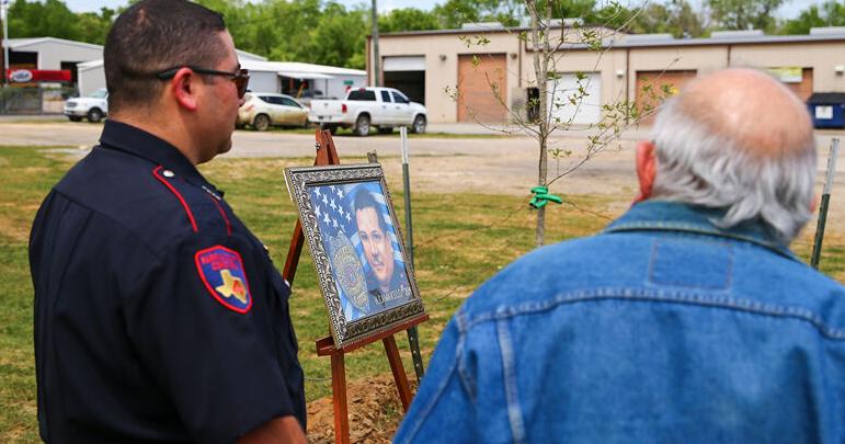Memorial pays tribute to late Madisonville police officer Hector Camarillo