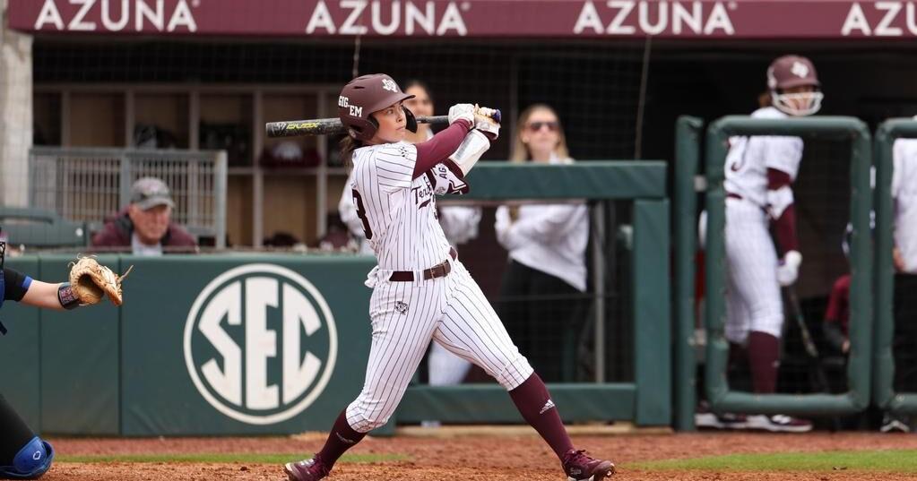 A&M softball team gets wins, work in opening weekend
