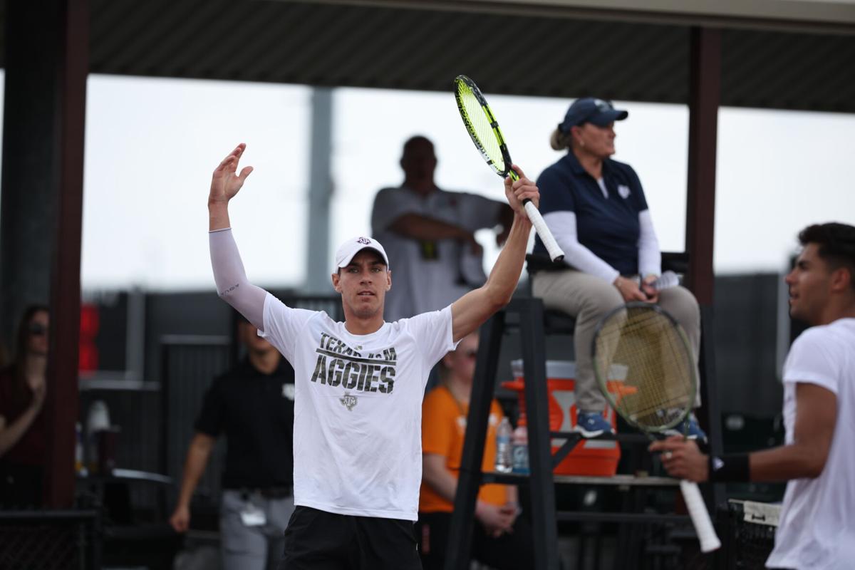 12th-ranked Texas A&M men's tennis team knocks off No. 8 Tennessee