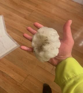 Massive hail severe storms in Texas on Thursday