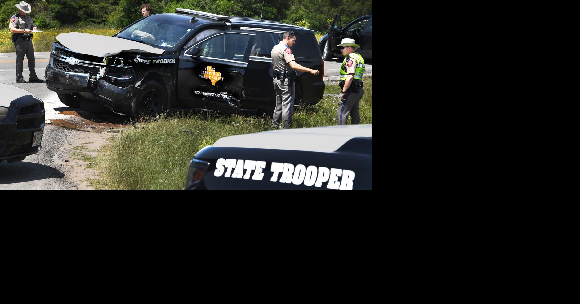 DPS vehicle involved in wreck; no major injuries
