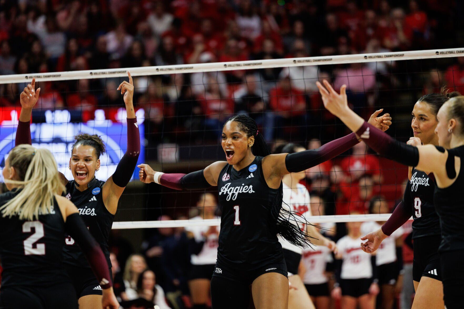 Final Four-bound A&M volleyball upsets No. 1 Nebraska