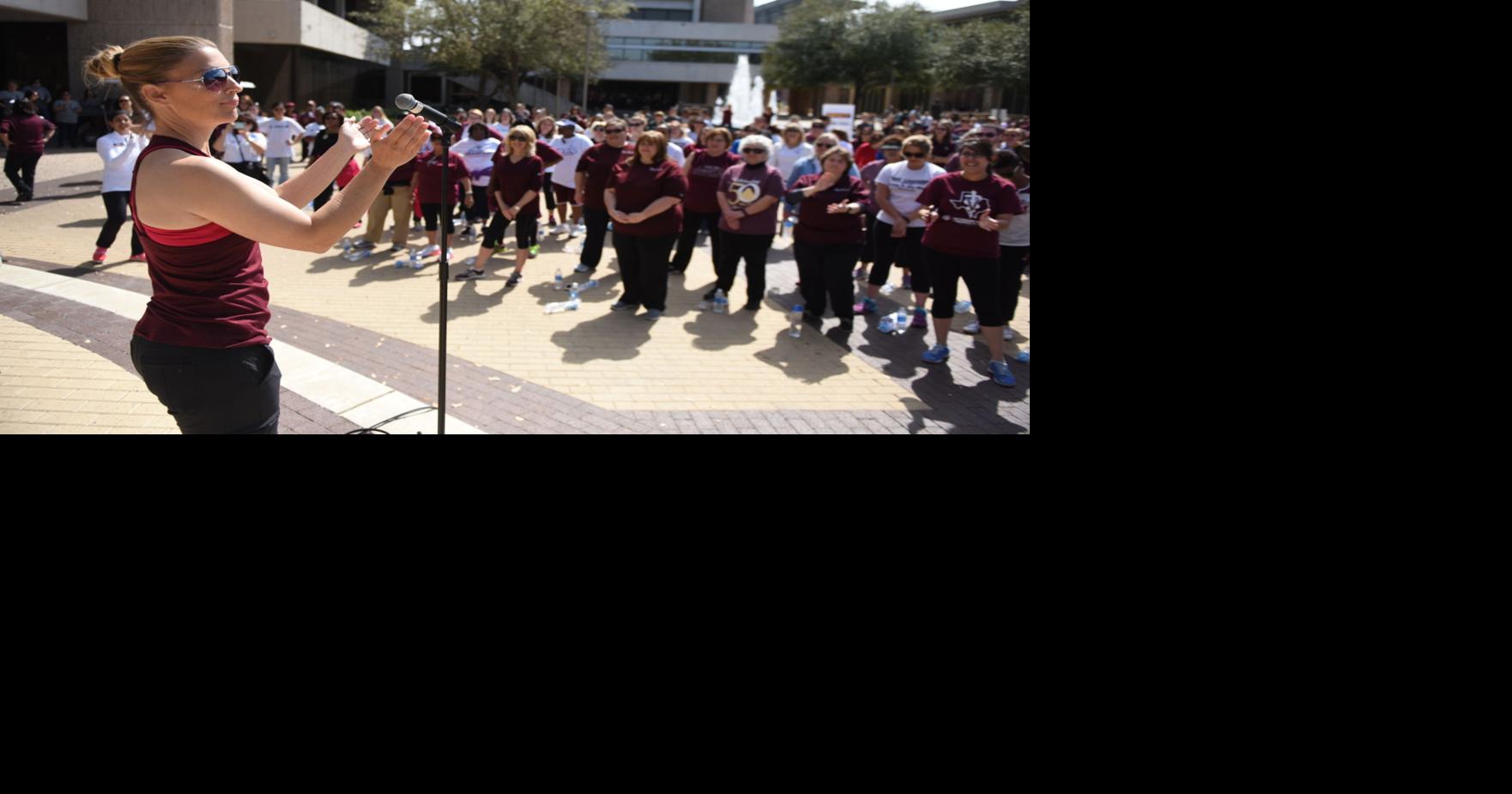 Marti Young Leads Aggies in Workout